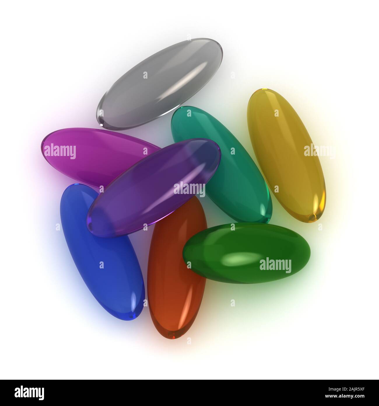 3d oil pills capsule hi-res stock photography and images - Alamy