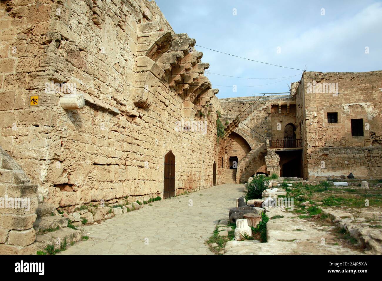 historisches Kastell Kyrenia / Girne, Türkische Republik Nordzypern ...