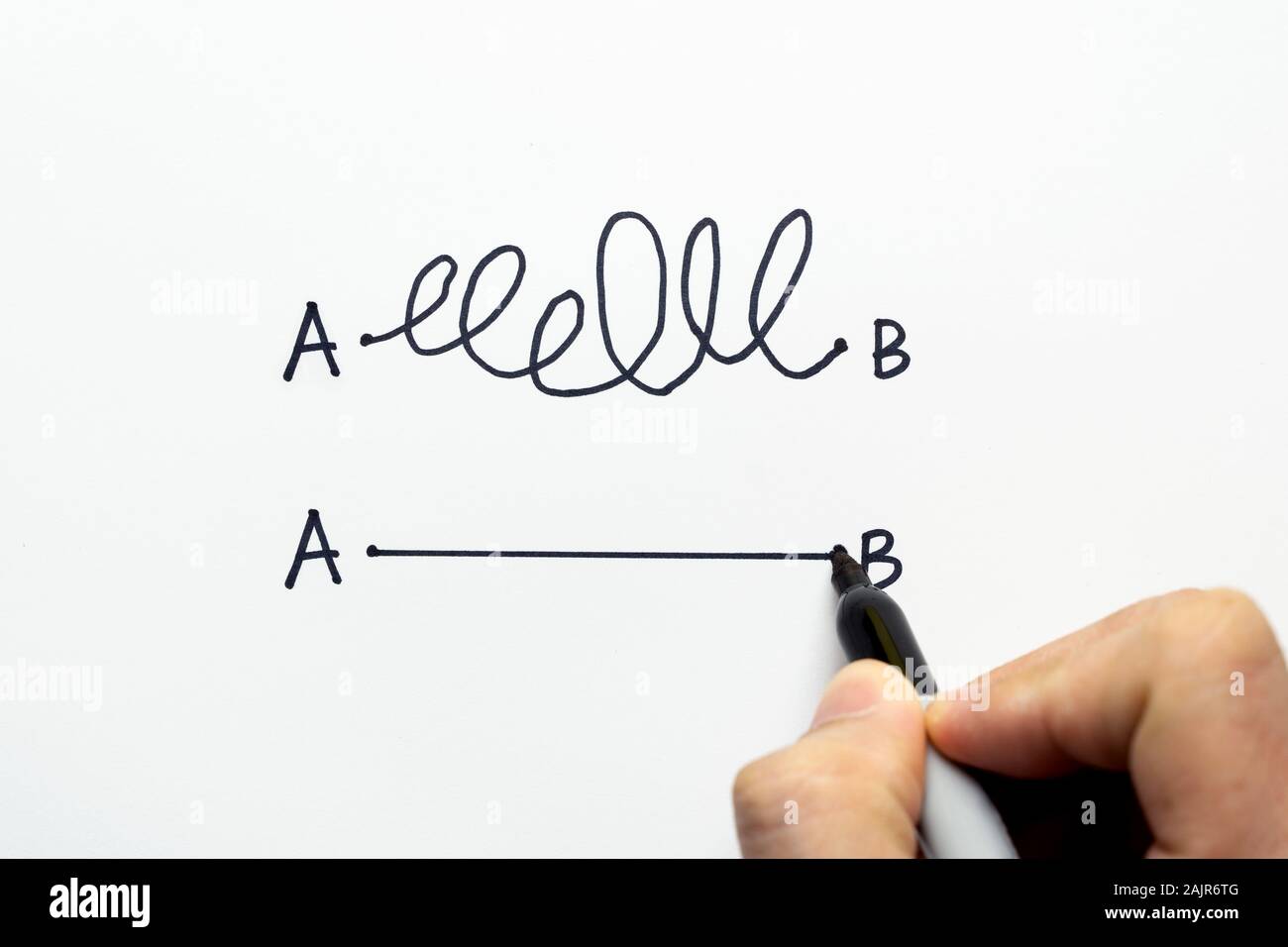 A simple solution to a problem Stock Photo - Alamy