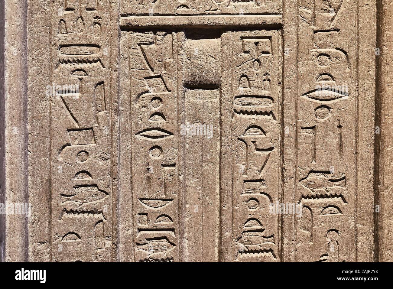 Ancient Hieroglyphic Script Stock Photo - Alamy