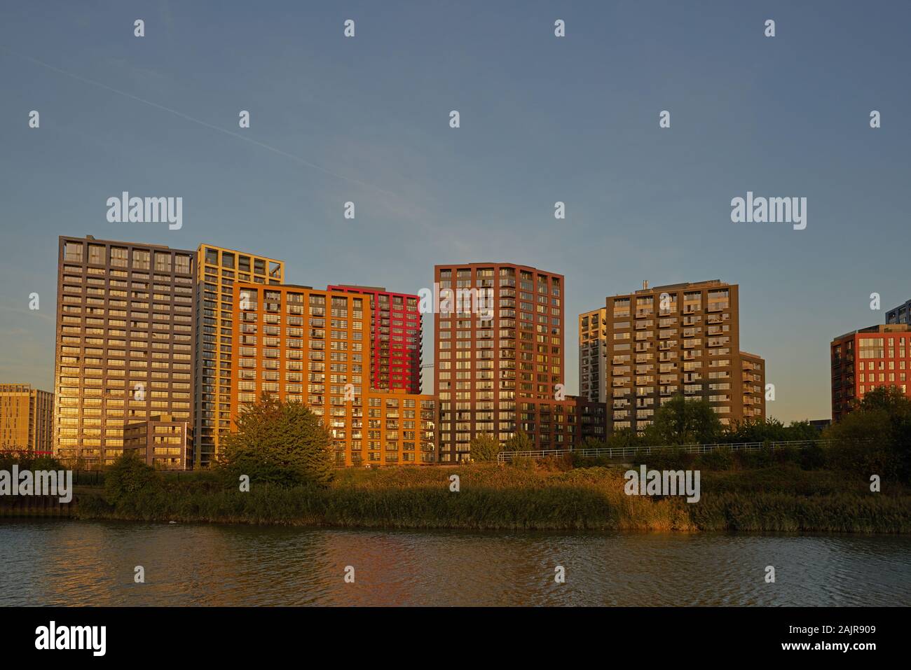 city island east london housing development Stock Photo - Alamy