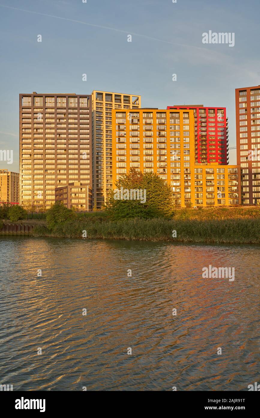 city island east london housing development Stock Photo - Alamy