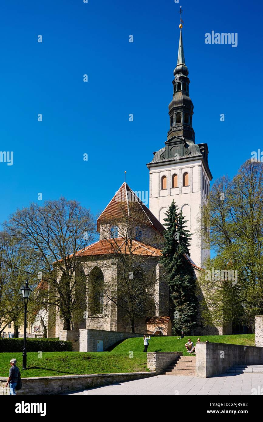 view on sights of capital of estonia Tallinn the famous medieval town ...
