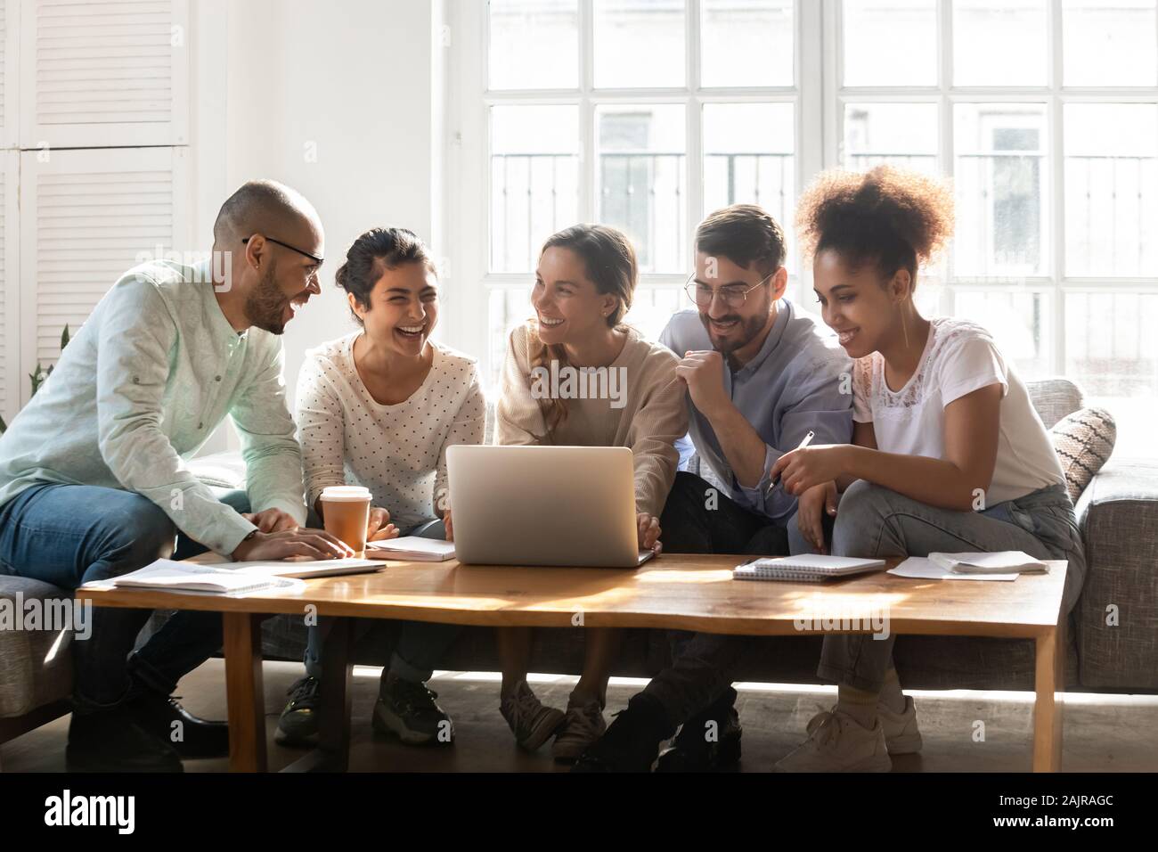 Conversation studying hi-res stock photography and images - Alamy
