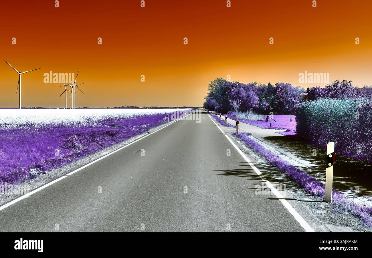 Beautiful pink purple infrared hi-res stock photography and images - Alamy