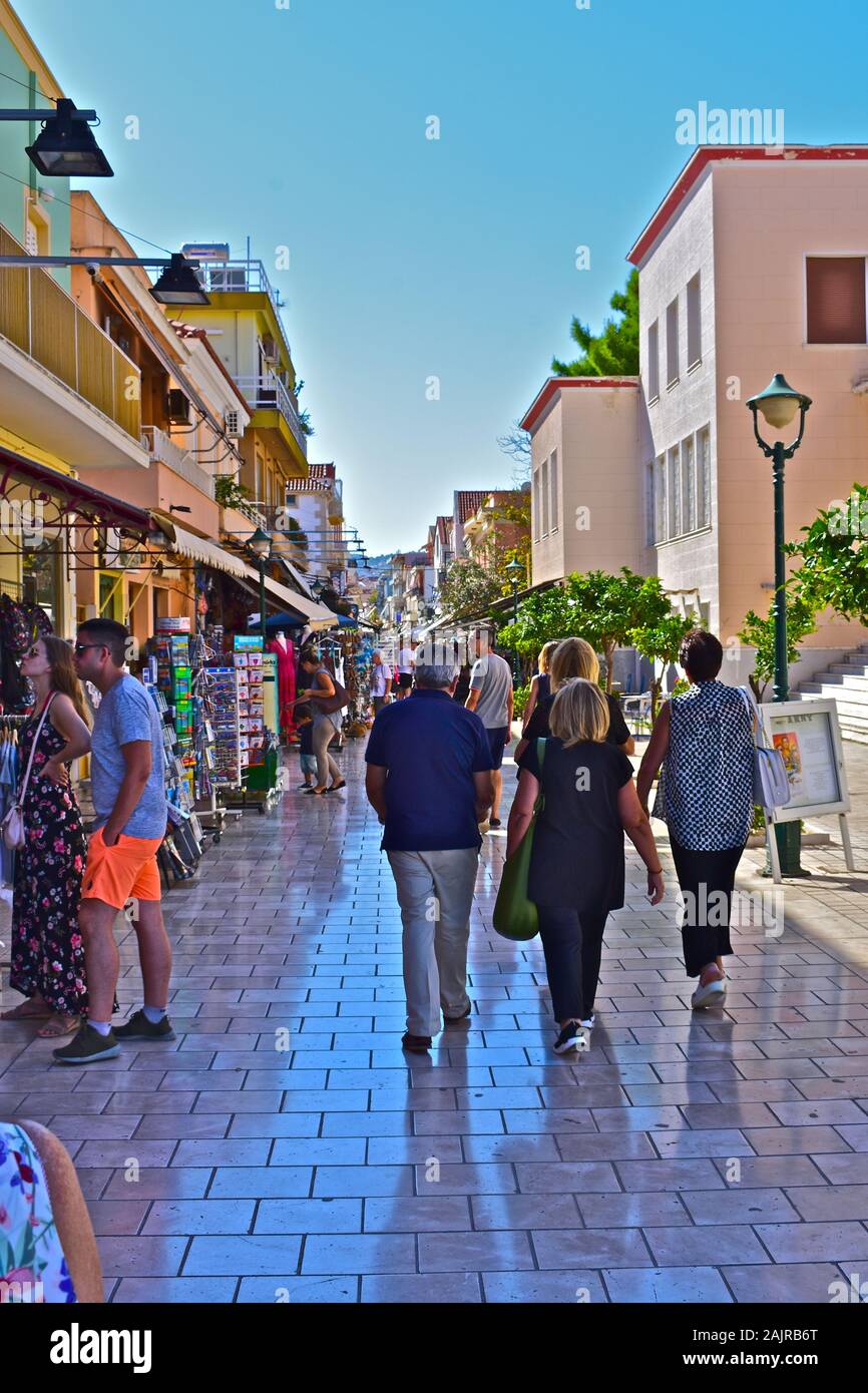 A view along Lithostroto, the main shopping street in the centre of the ...
