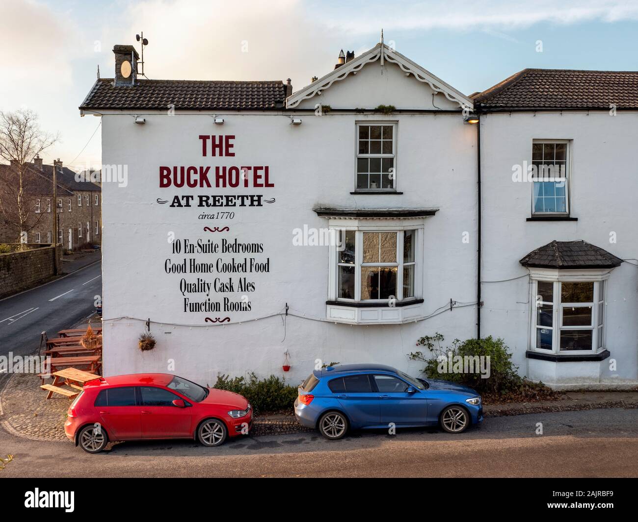 The Buck Hotel, Reeth, Yorkshire Dales, England, UK Stock Photo - Alamy