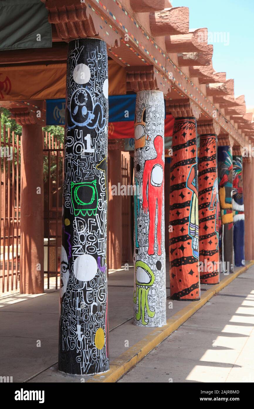 Museum of Contemporary Native Arts, Santa Fe, New Mexico, USA Stock ...