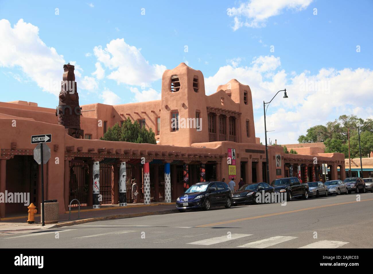 Museum of Contemporary Native Arts, Santa Fe, New Mexico, USA Stock ...