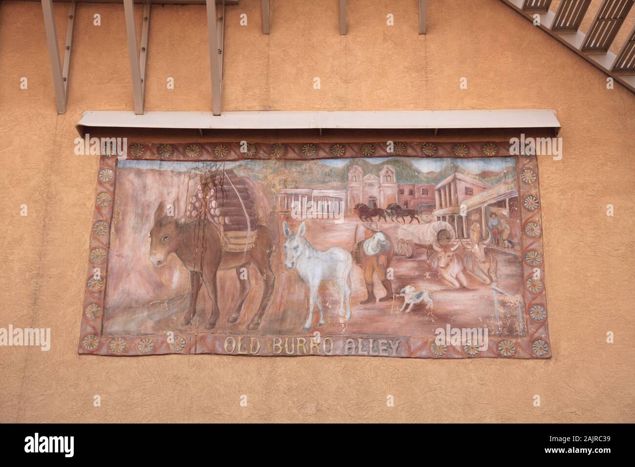 Old Burro Alley, Santa Fe, New Mexico, USA Stock Photo - Alamy