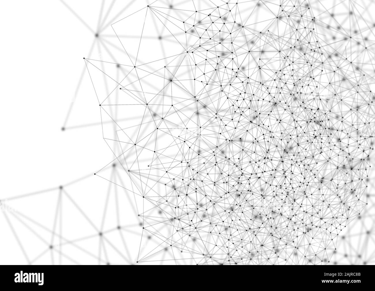 Illustration of a network and nodes Stock Photo - Alamy