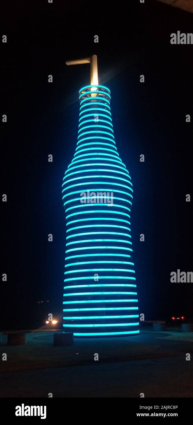 Pop Bottle Neon Sign Stock Photo - Alamy