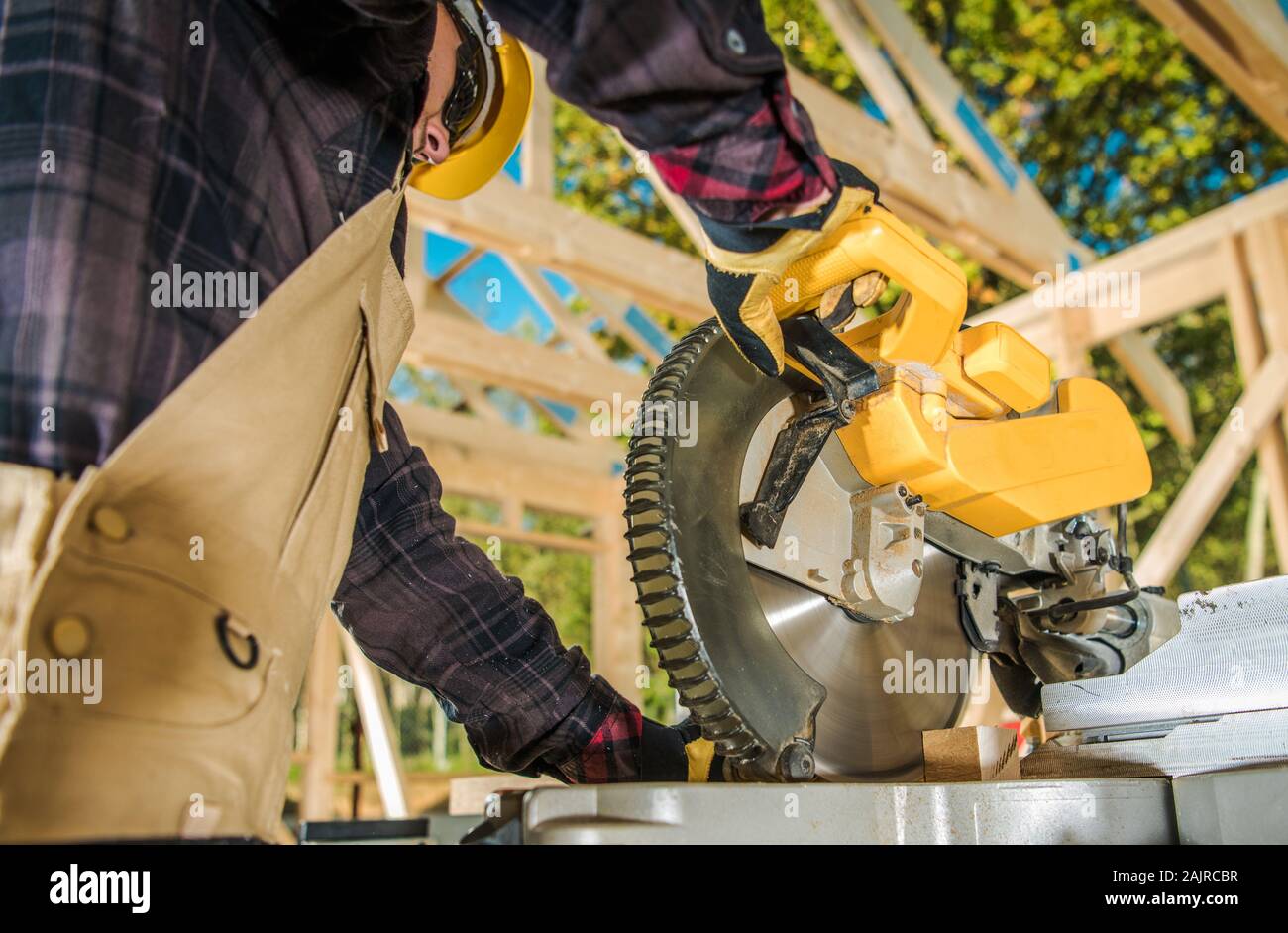 Construction Technologies. Powerful Circular Wood Saw. Skeleton Wood ...