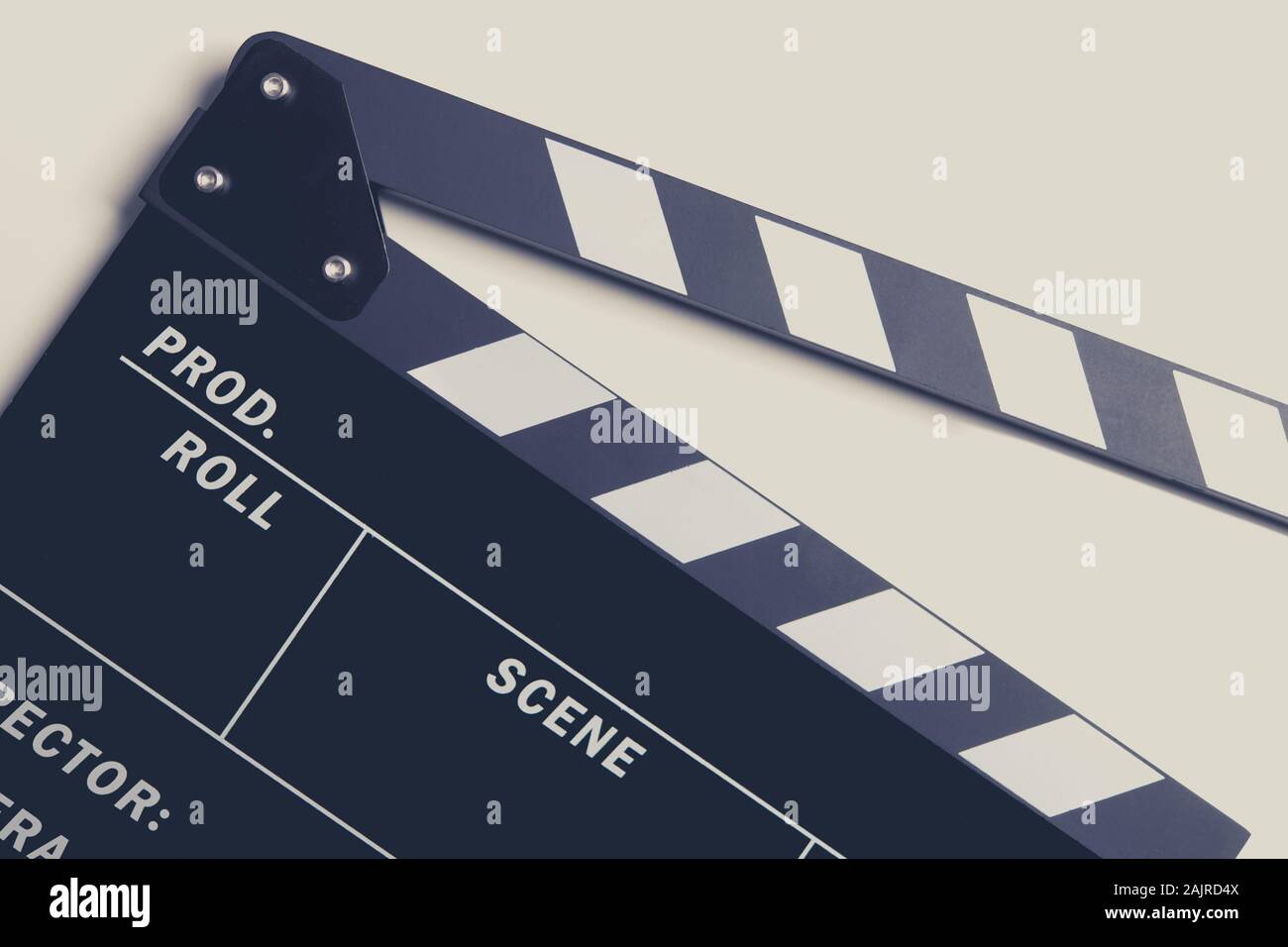 Film Making Clapperboard Stock Photo - Alamy