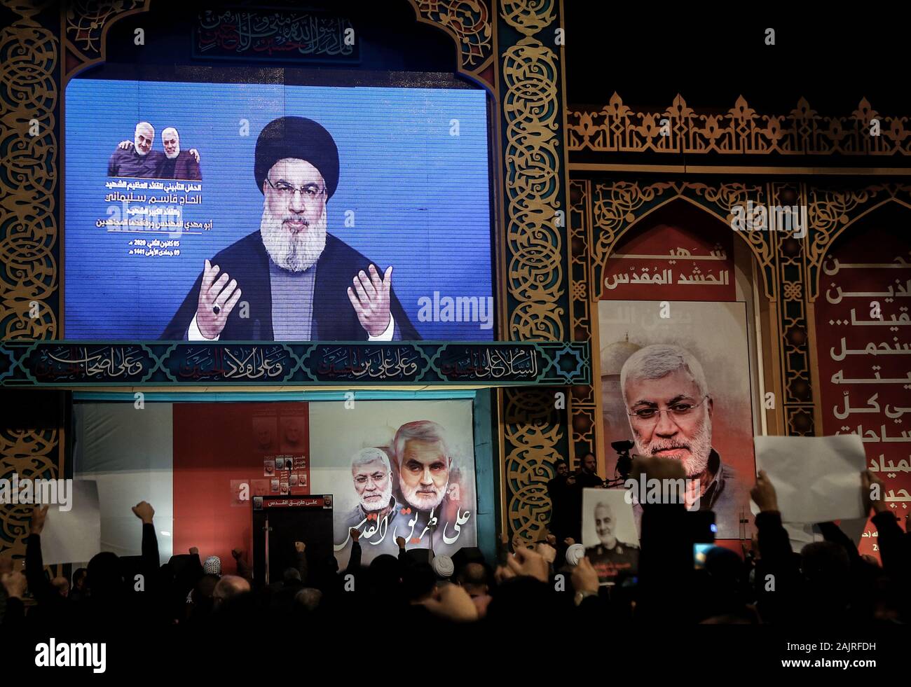 Beirut, Lebanon. 05th Jan, 2020. Secretary-General of Lebanon's Iran ...