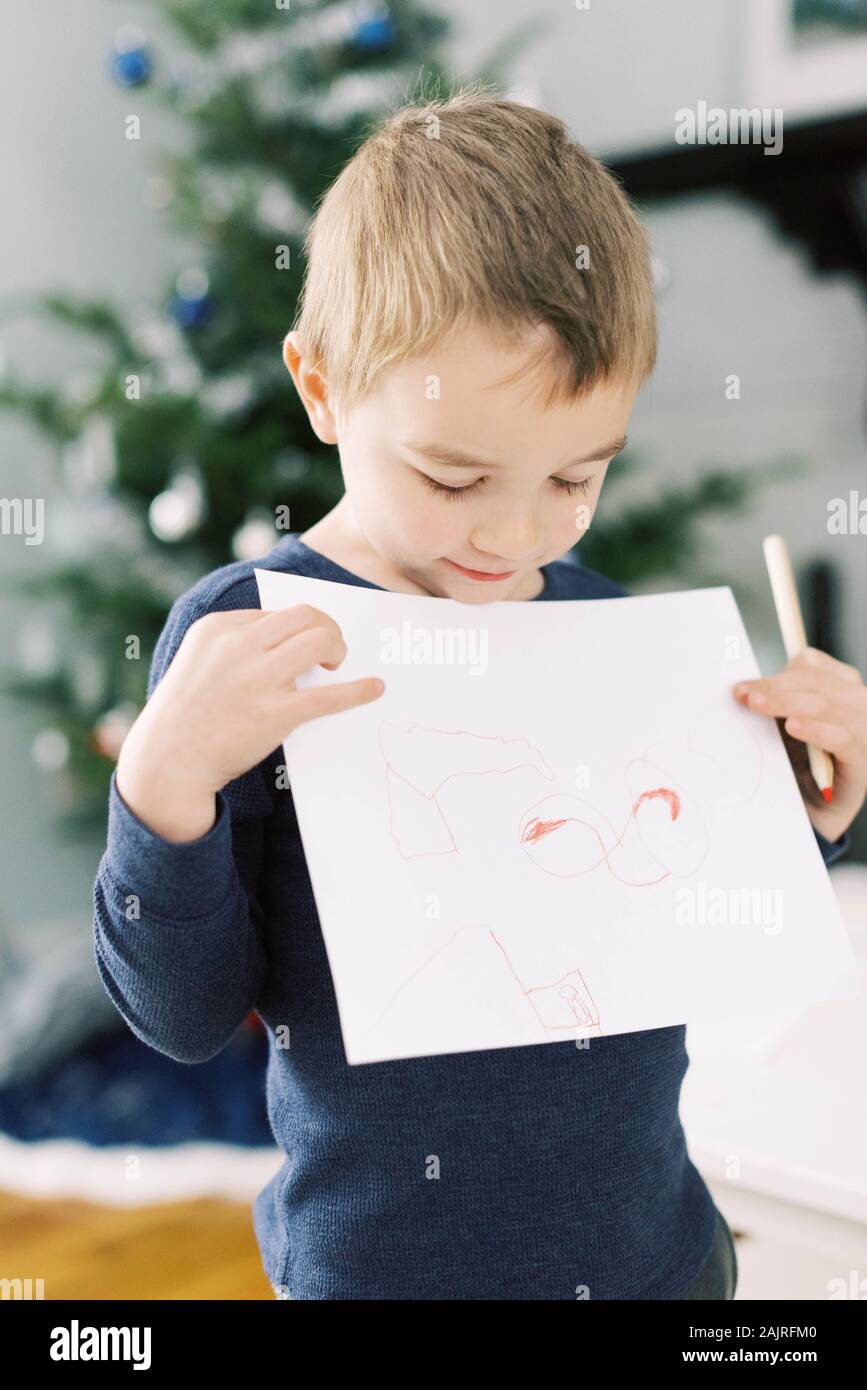 Boy showing off hi-res stock photography and images - Alamy