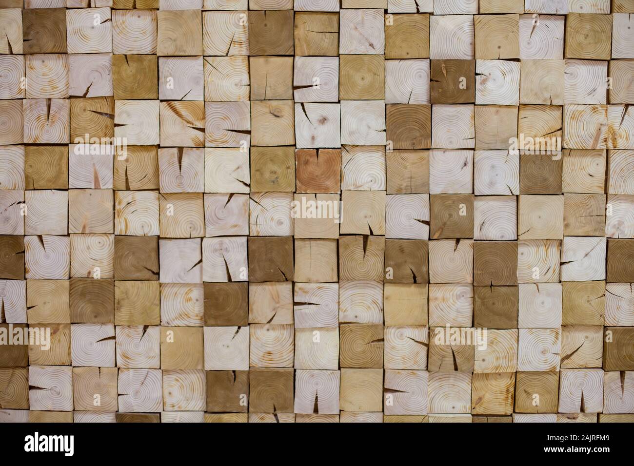 Texture of a cut square wood block. Wood square texture background ...