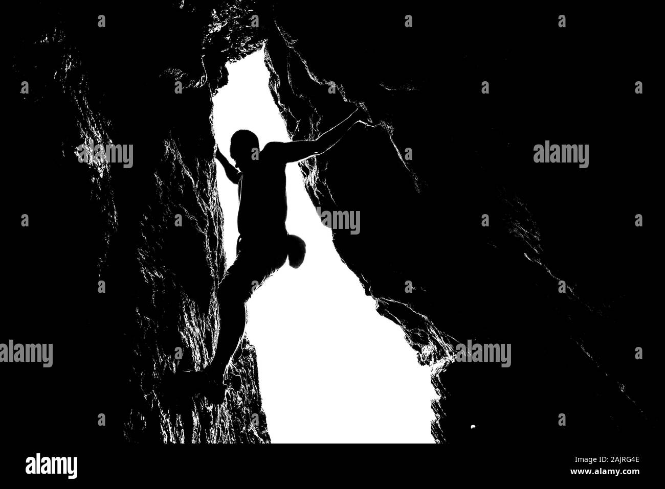 Cave silhouette hi-res stock photography and images - Alamy