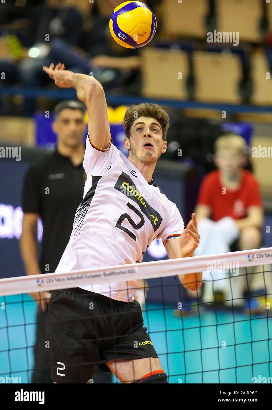 Berlin, Germany. 05th Jan, 2020. Volleyball, men: Olympic qualification ...