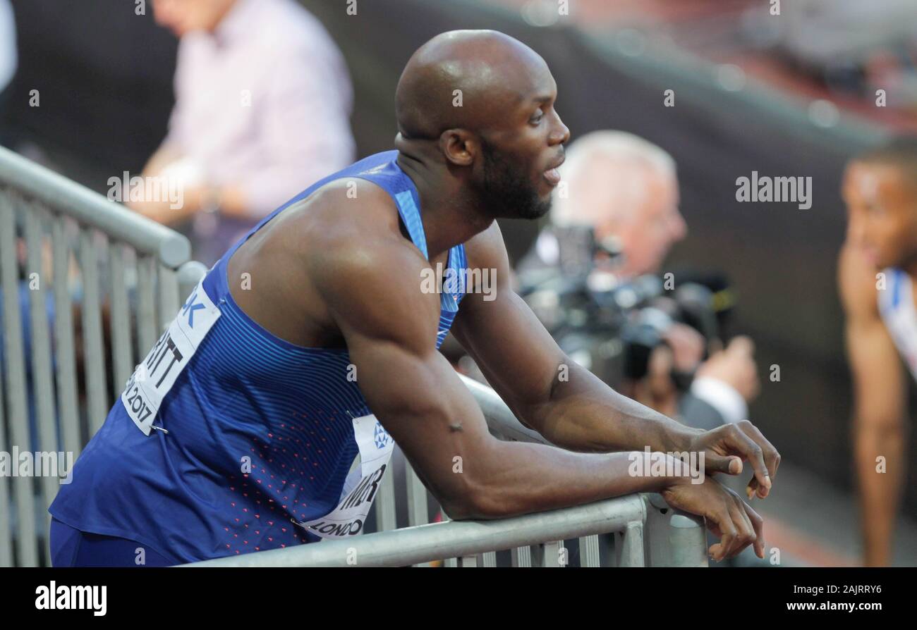 LaShawn Merritt (USA) during the 2eme Heat Semi-Final Series of the Men ...