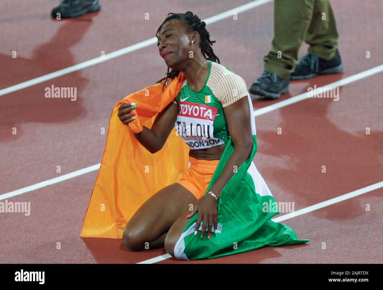 Marie-Josée Ta Lou (Cote d'ivoire) at the Women's 100m Final of the ...