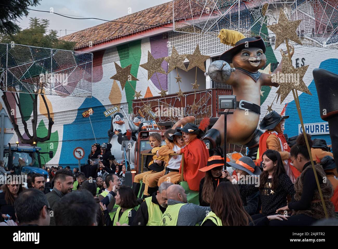 Three kings parade in Fuengirola, Málaga, Spain Stock Photo - Alamy