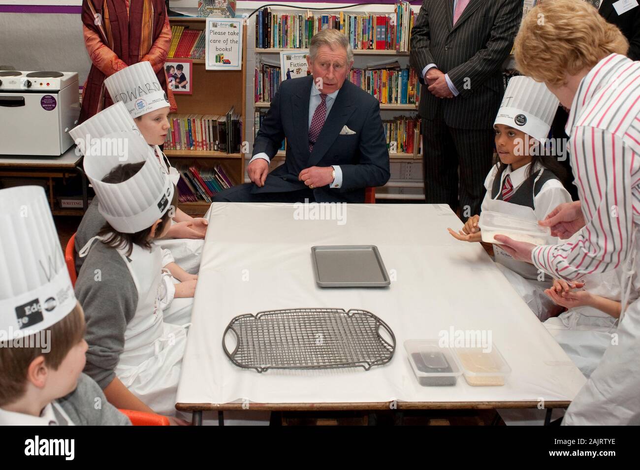 The Prince of Wales and the Duchess of Cornwall attending the launch of ...