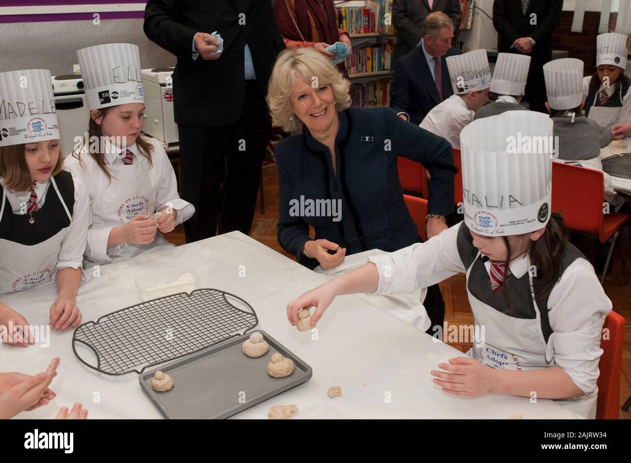 The Prince of Wales and the Duchess of Cornwall attending the launch of ...