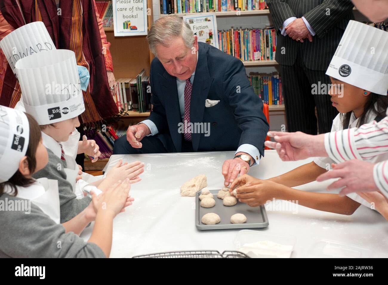 The Prince of Wales and the Duchess of Cornwall attending the launch of ...