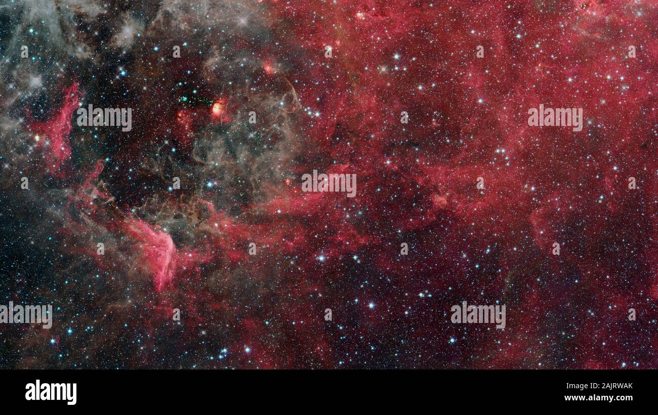 Infinite space background with nebulas and stars. This image elements ...