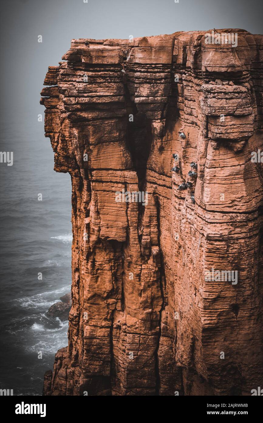 Large cliff overlooking the Atlantic Ocean Stock Photo - Alamy