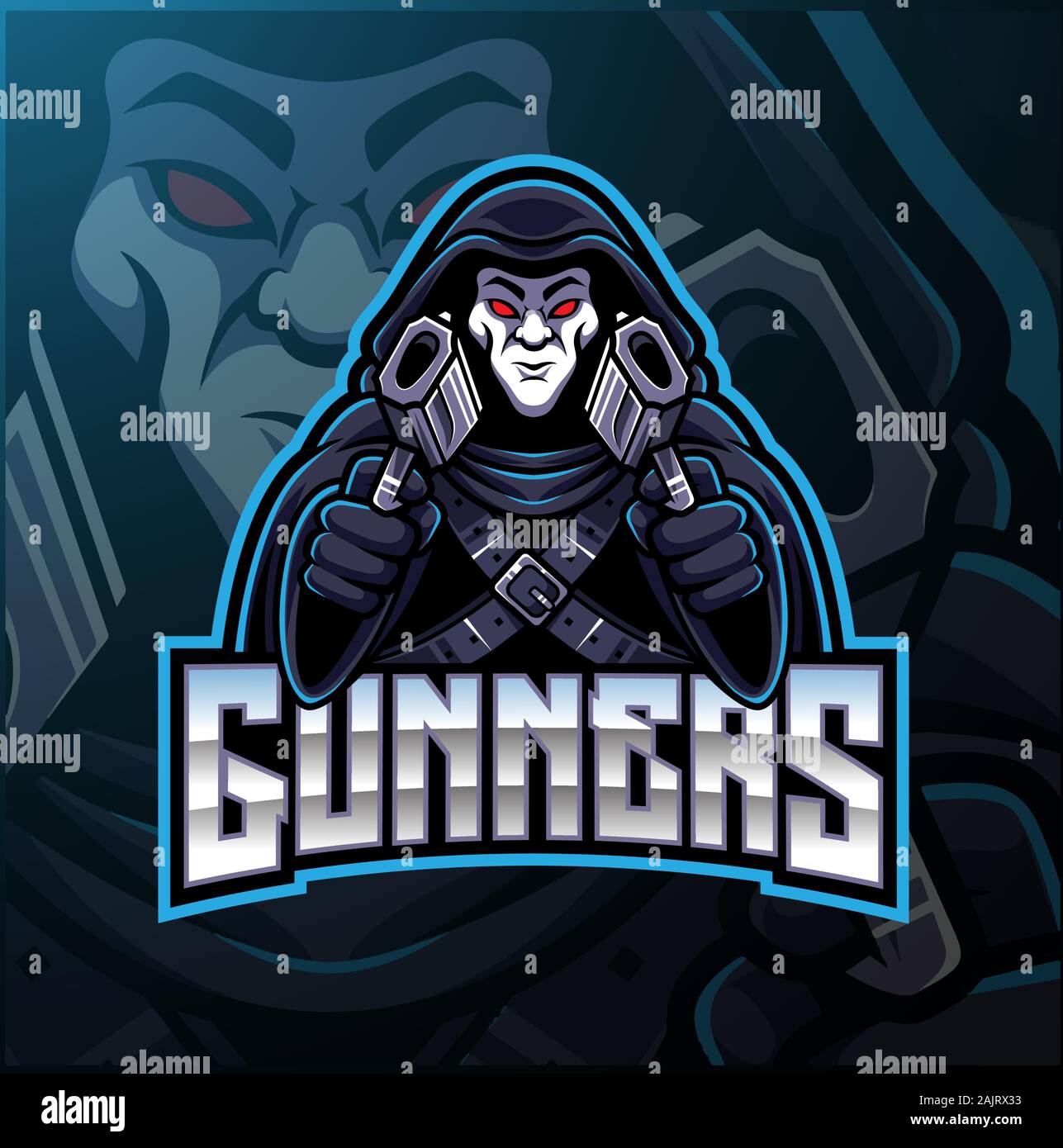 Gunner esport mascot logo design Stock Vector Image & Art - Alamy