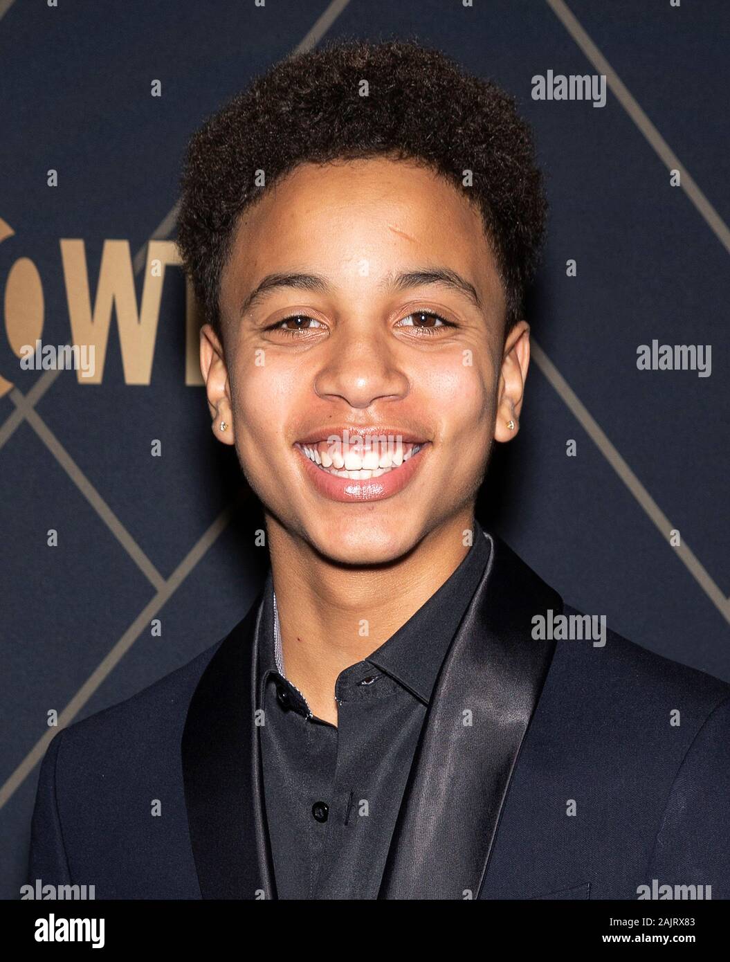 Los Angeles, CA, USA - Jan 04, 2020: Joshua Caleb Johnson attends the Showtime Golden Globe ...