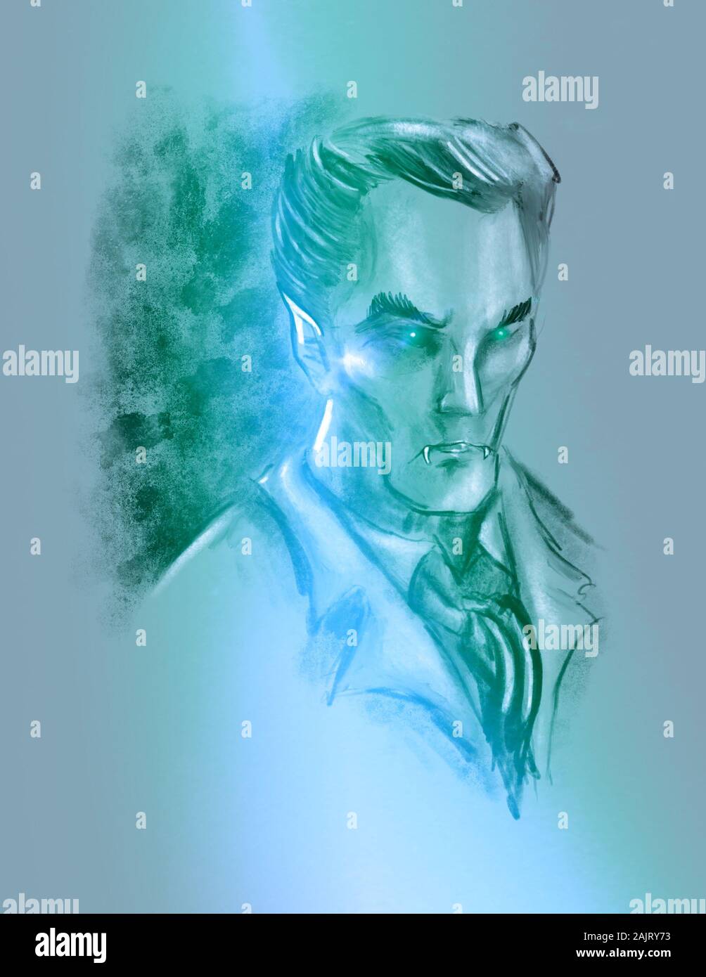 vampire count illustration Stock Photo - Alamy