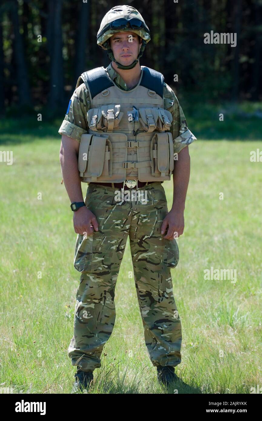 The new army uniform to be issued to troops in action in 2010 with the ...