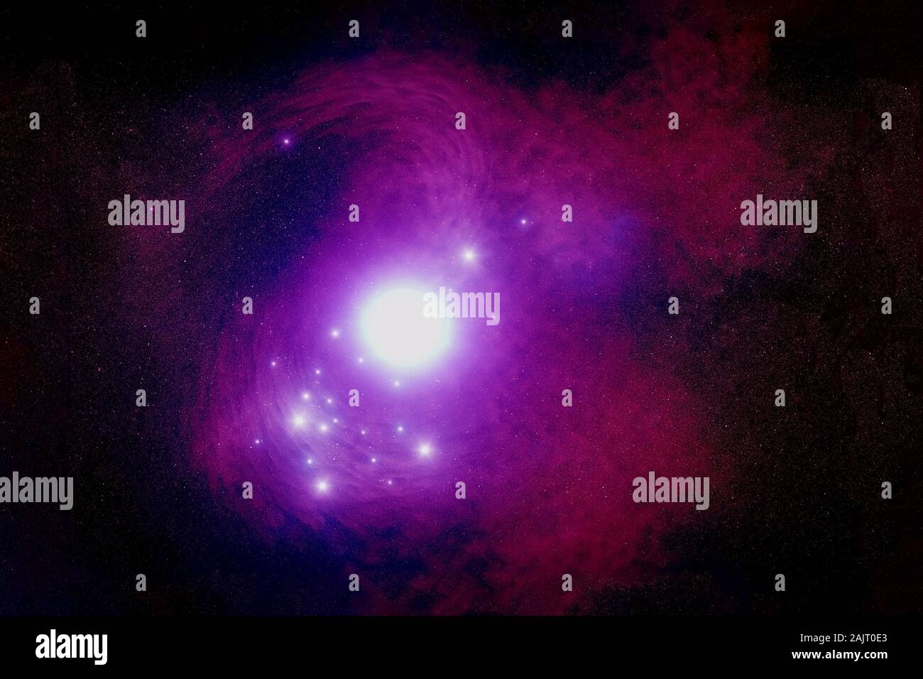 Beautiful multi-colored space nebula. Background texture. Elements of ...