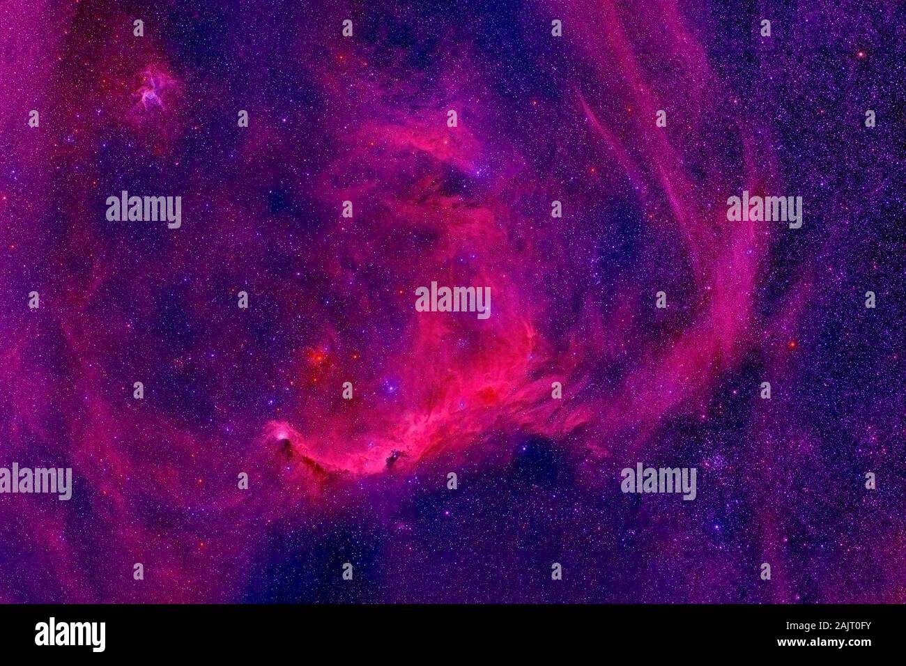 Beautiful, cosmic nebula. With clusters of constellations. Elements of ...