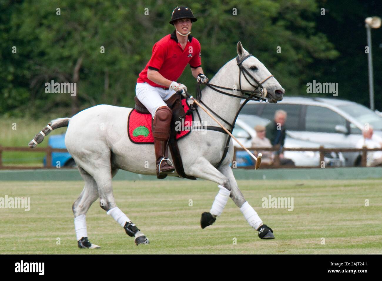 Royal family charity polo match cirencester hi-res stock photography ...