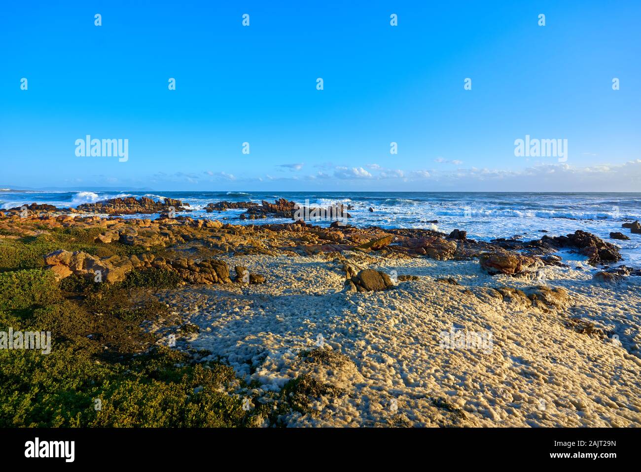 Sea front of Hermanus in south Africa Stock Photo - Alamy