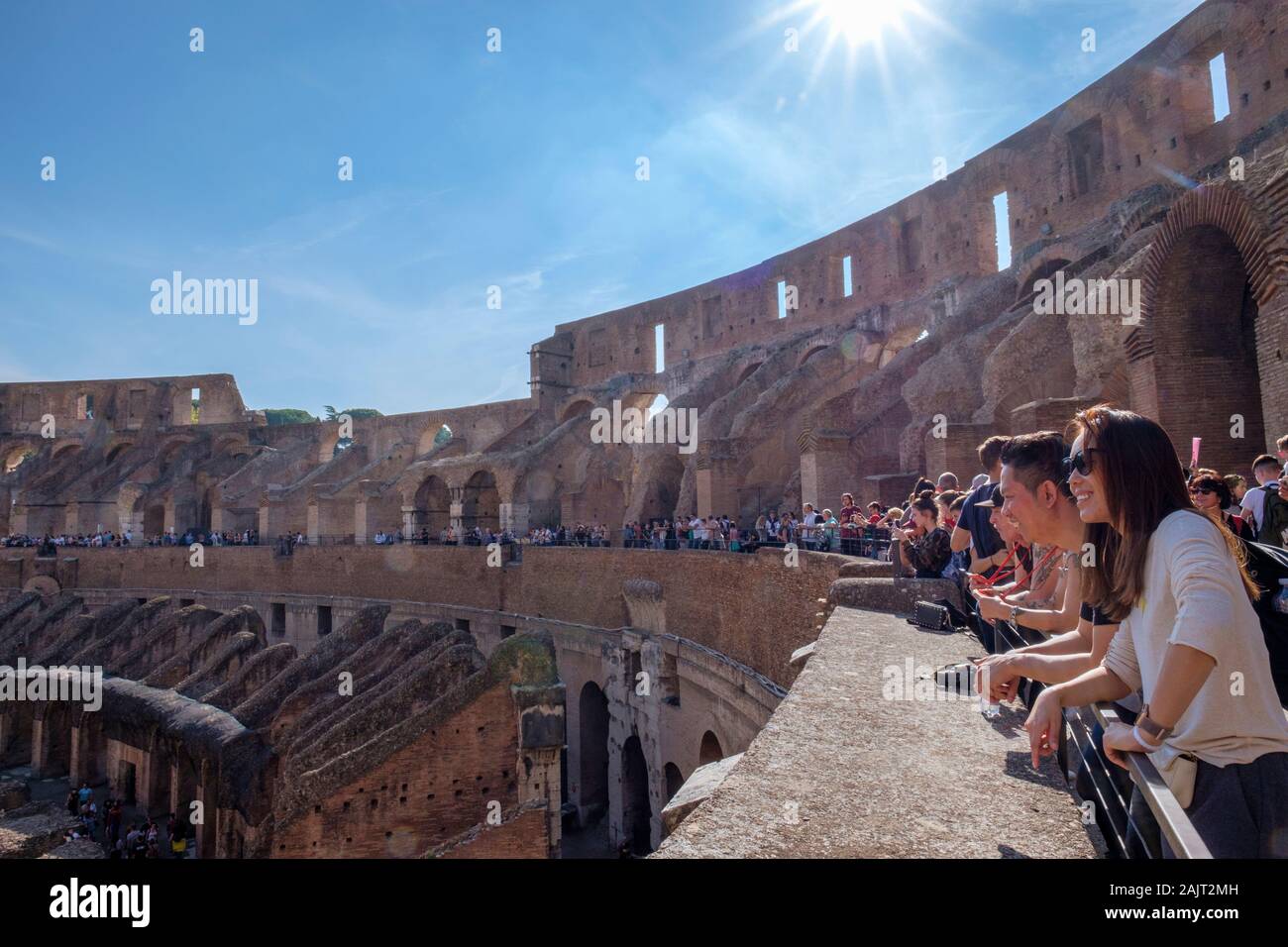 Rome coliseum lens flare hi-res stock photography and images - Alamy