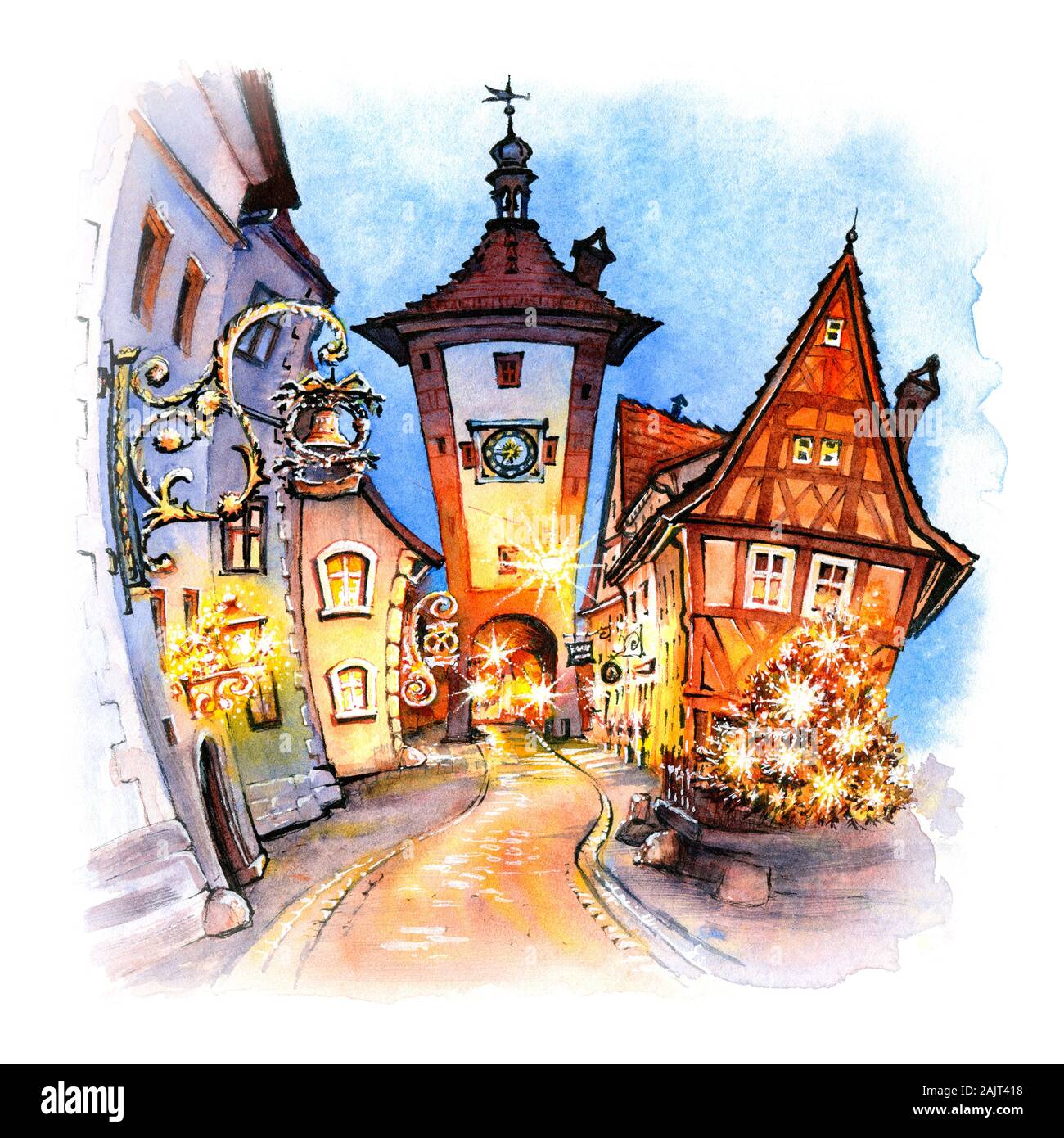 Medieval christmas germany painting hi-res stock photography and images ...