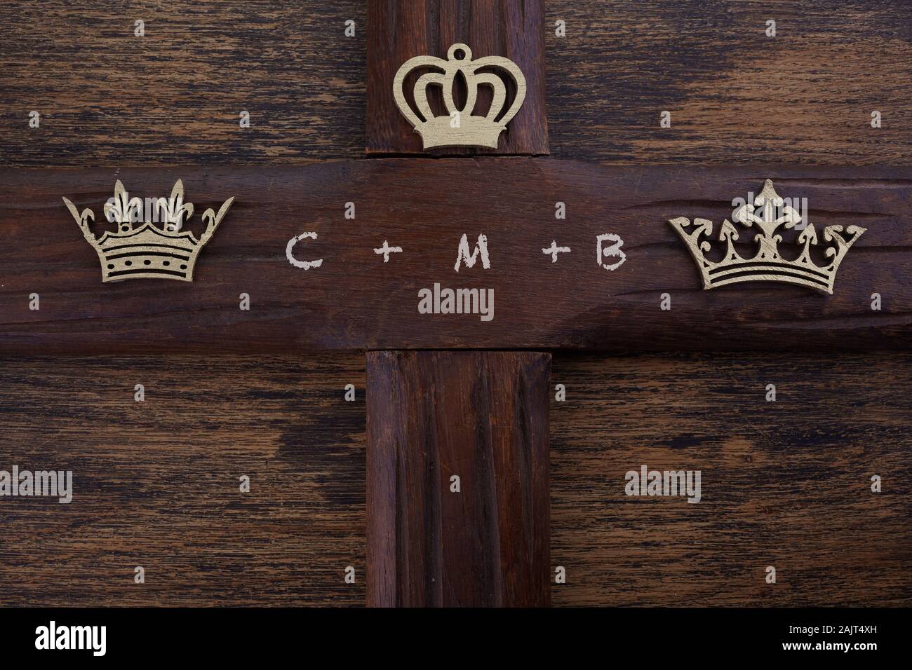 Epiphany day home blessing tradition. Chalking the door. Three kings ...