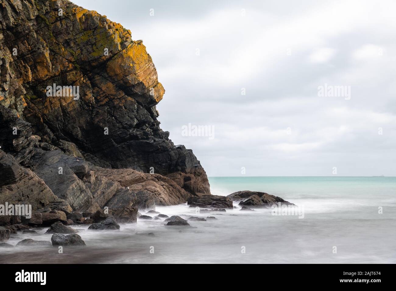 Cadgwith Cove cliffs #2 Stock Photo - Alamy