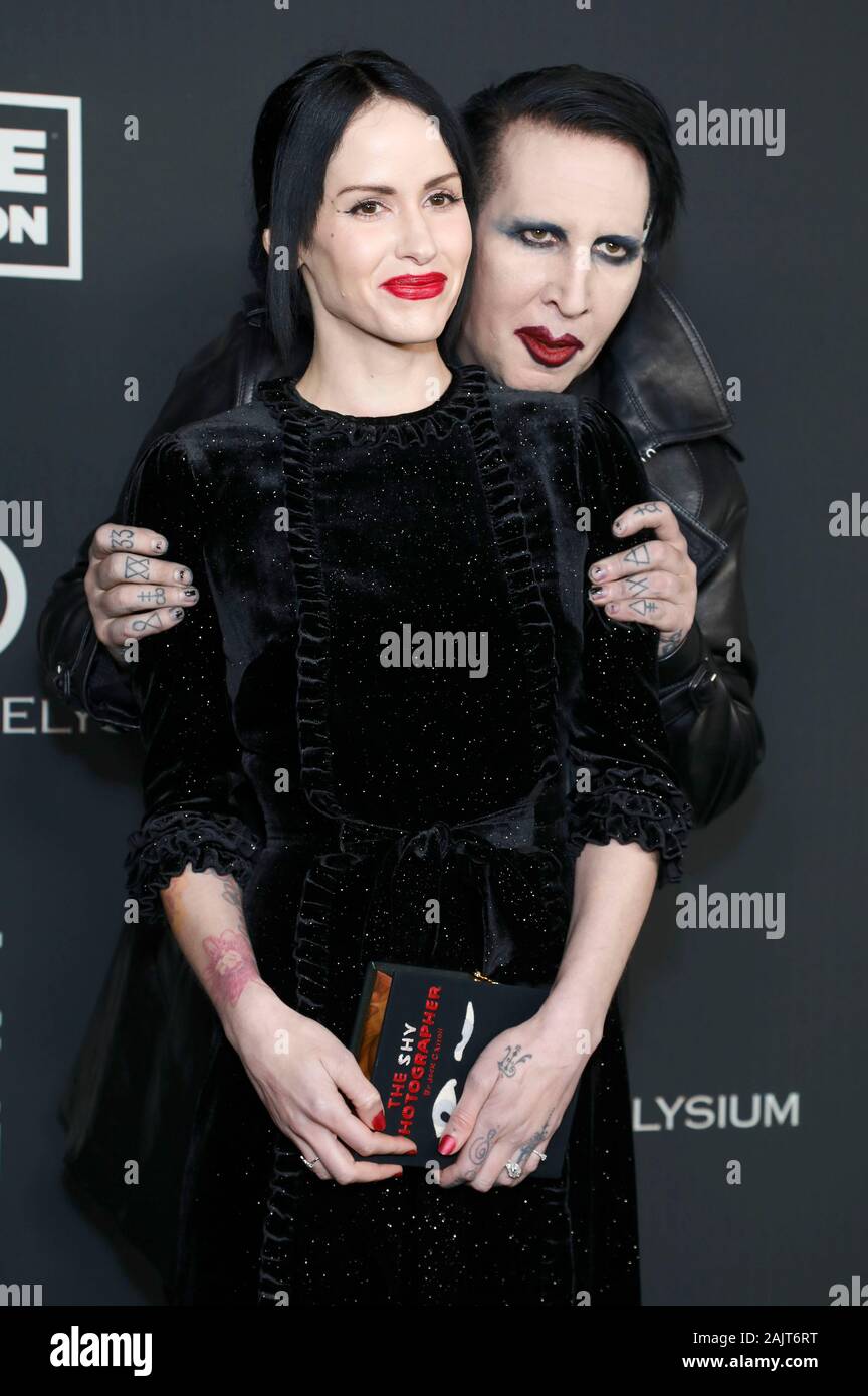 Los Angeles, USA. 04th Jan, 2020. Lindsay Usich and Marilyn Manson ...