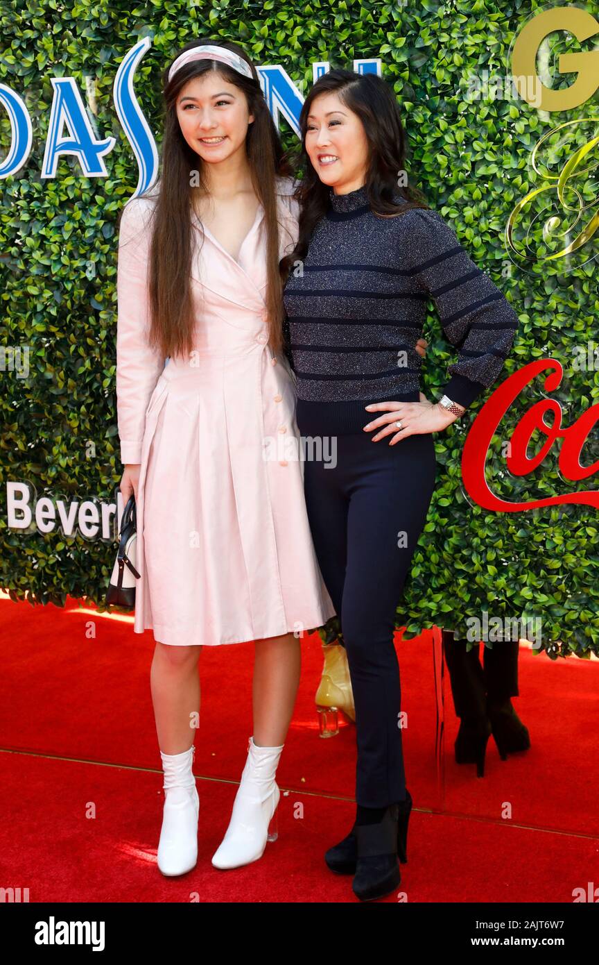 Los Angeles, USA. 04th Jan, 2020. Kristi Yamaguchi and her daughter ...