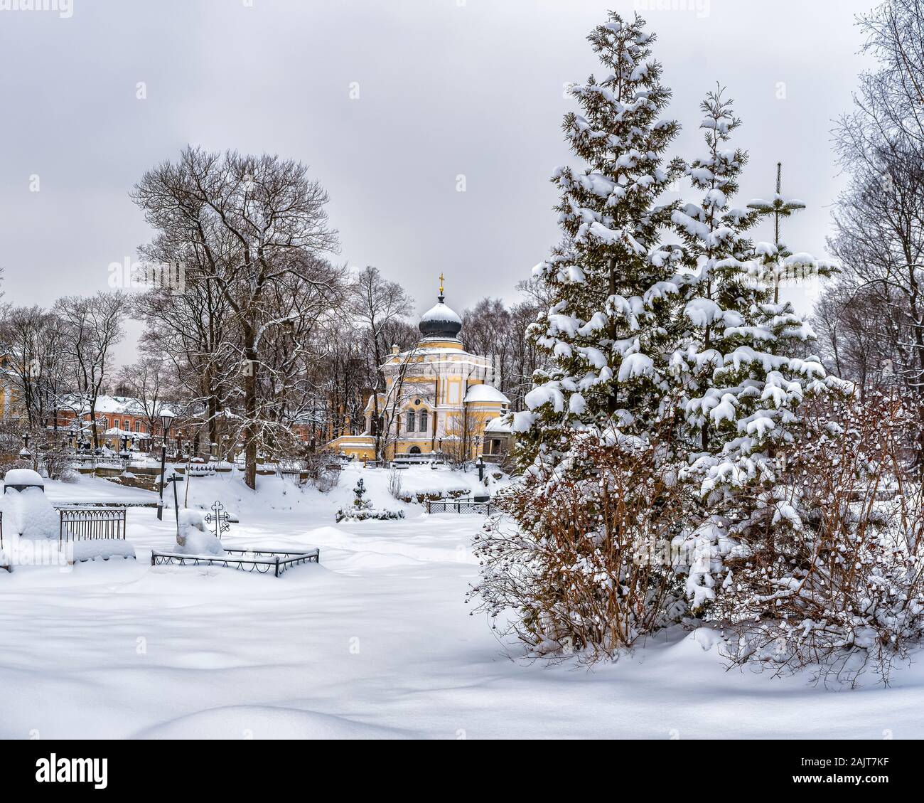 Nikolskoe cemetery of the Alexander Nevsky Lavra. St. Petersburg ...
