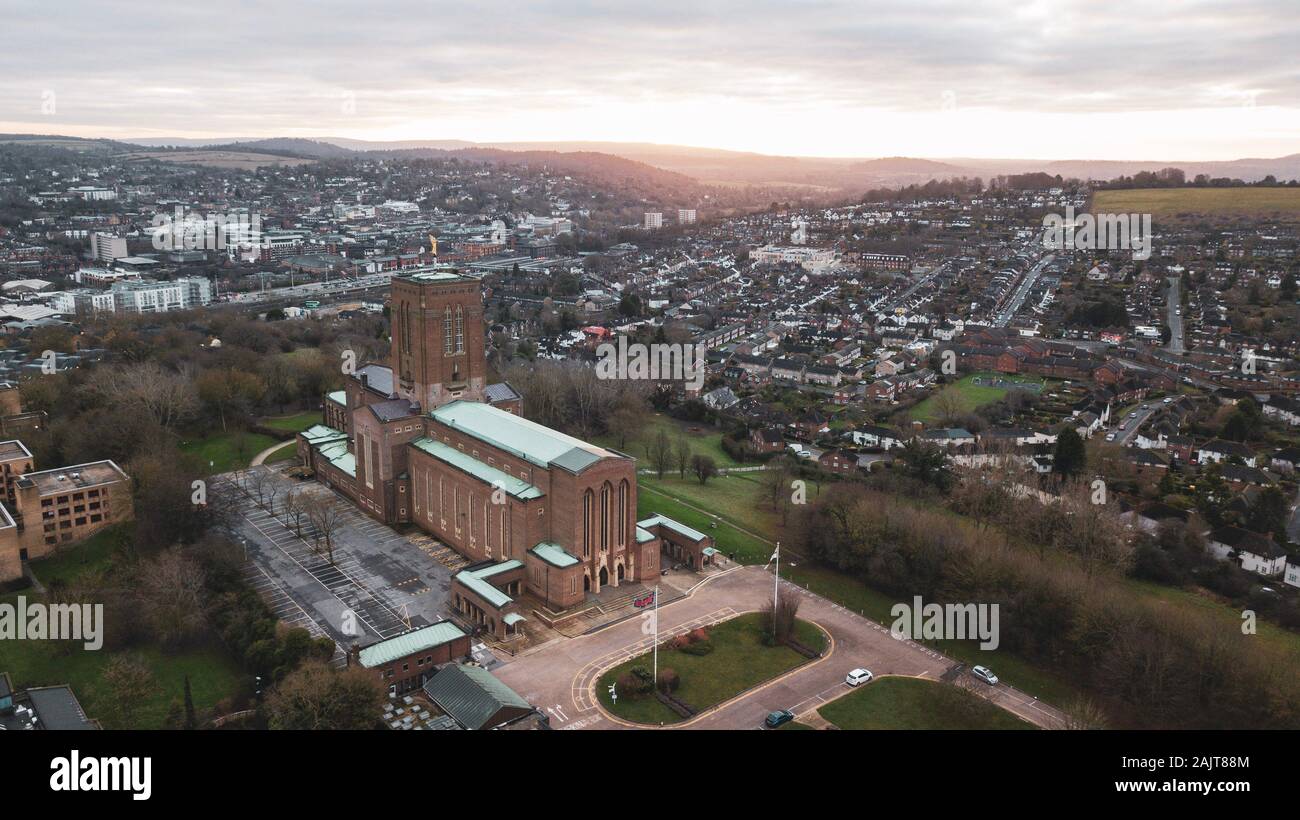 Guildford cathedral guildford united kingdom hi-res stock photography ...