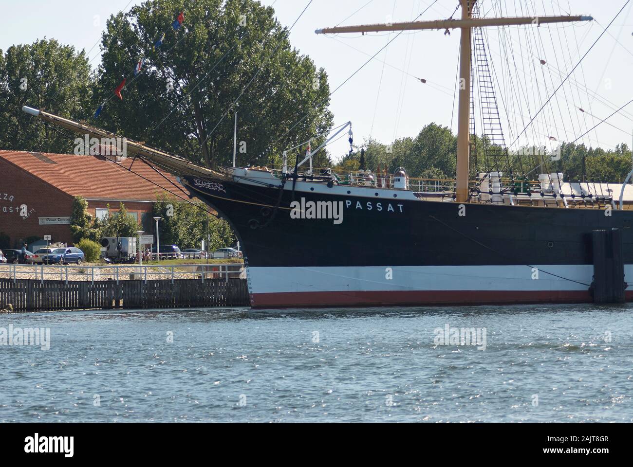 The four-masted barque Passat, now a museum ship in Travemünde near ...