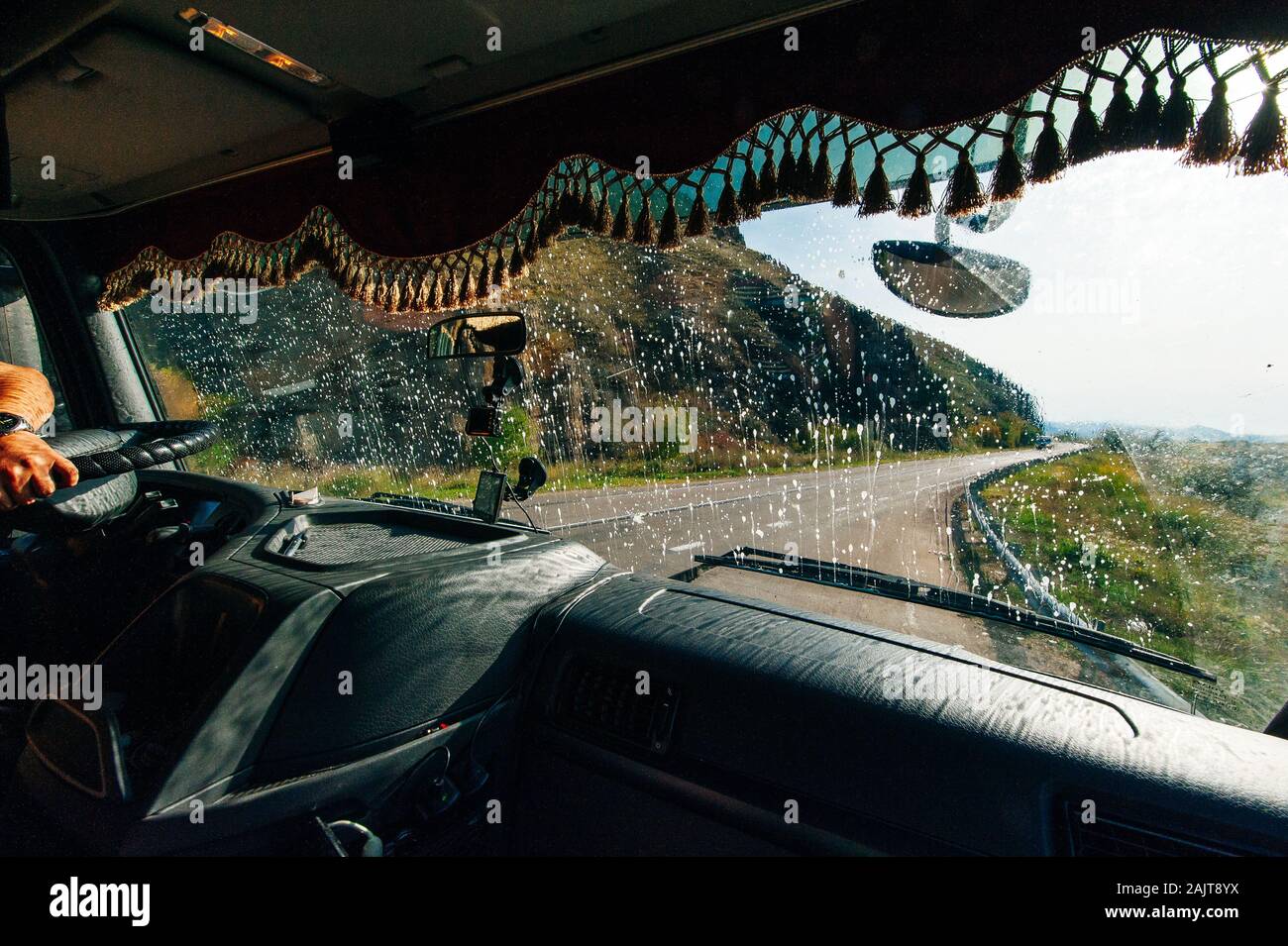 Inside truck cab hi-res stock photography and images - Alamy