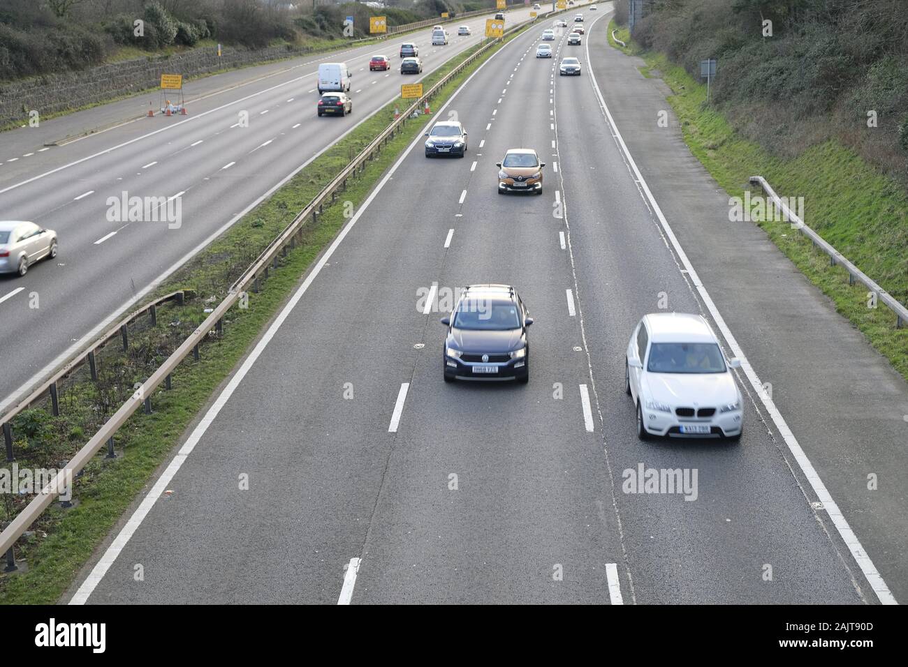 A section of the M5, a motorway (freeway) in England linking the ...